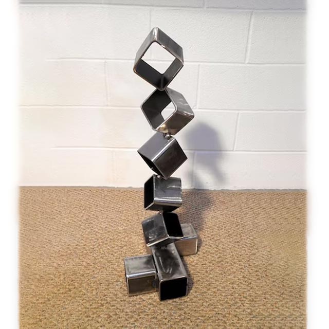 Arts & Crafts | Cubular Clusters | Metal Sculpture | Abstract Art ...