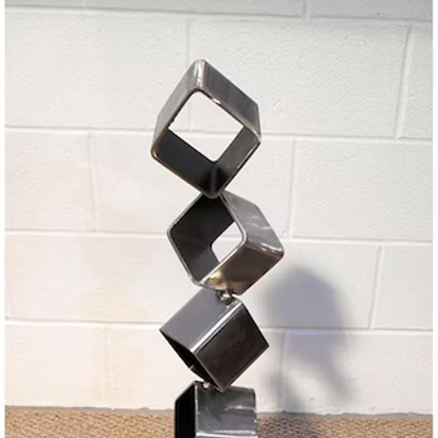 Arts & Crafts | Cubular Clusters | Metal Sculpture | Abstract Art ...